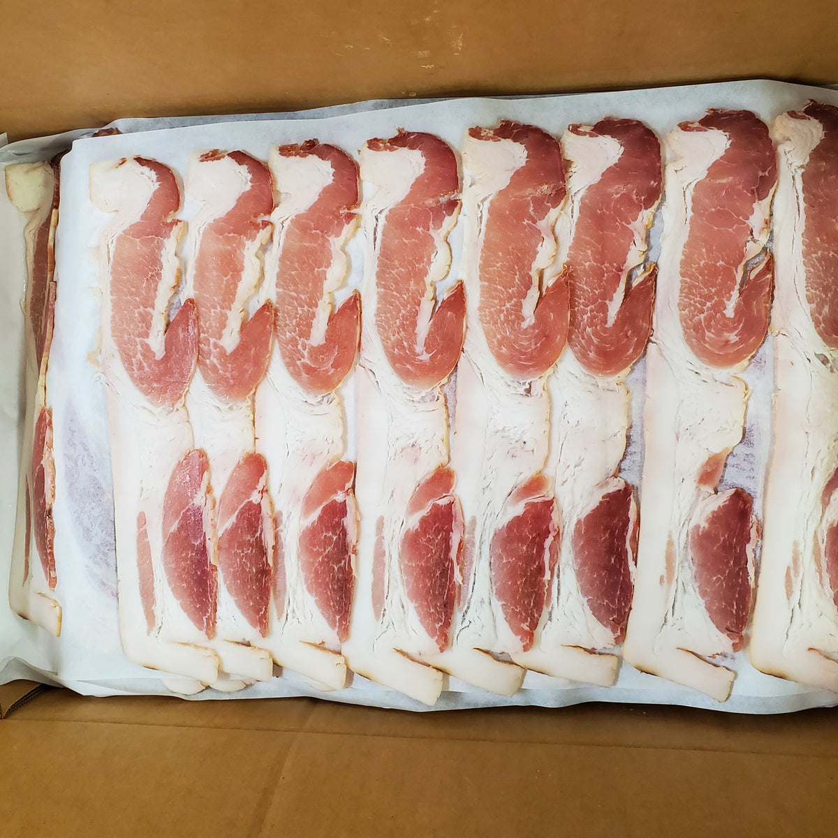 Layout Bacon (15 lb case) – Farmingdale Meat Market